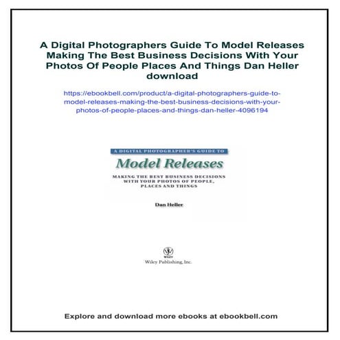 A Digital Photographers Guide To Model Releases Making The Best ...