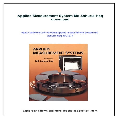 Applied Measurement System Md Zahurul Haq | PDF