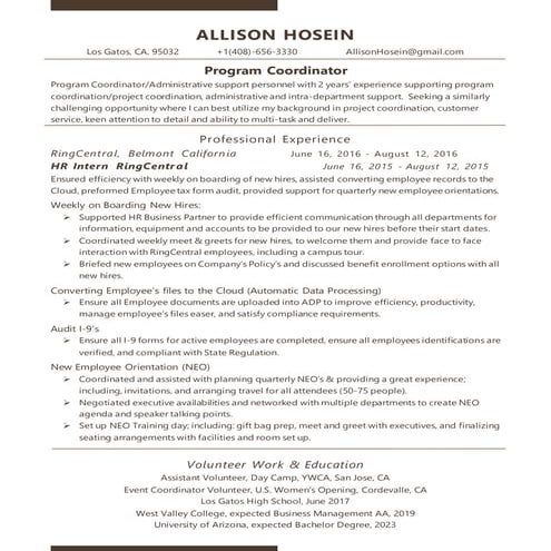 Alyssa Williams Resume | DOCX