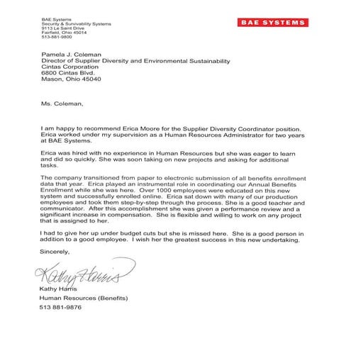 BAE Recommendation Letter(3) | PDF
