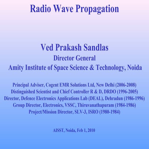 radio wave propagation | PPT