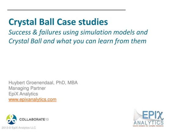 Oracle Crystal Ball Screens | PPT