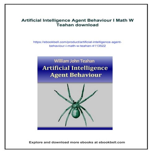 Artificial Intelligence Agent Behaviour I Math W Teahan | PDF