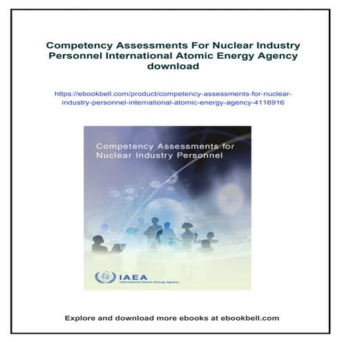 Competency Assessments For Nuclear Industry Personnel International ...