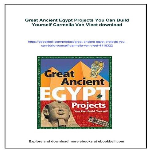 Great Ancient Egypt Projects You Can Build Yourself Carmella Van Vleet ...