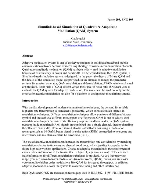 Quadrature amplitude modulation | PPTX