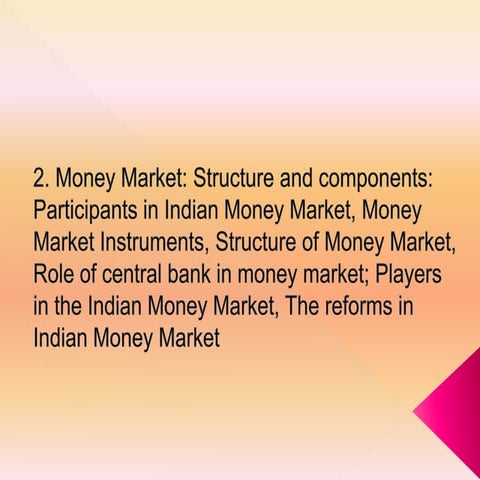 205 Financial Markets and Banking Operations Unit 2 | PPT