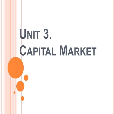 205 Financial Markets and Banking Operations UNIT 3 | PPT