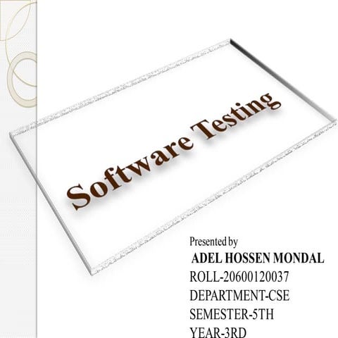 Software Testing Ppt 