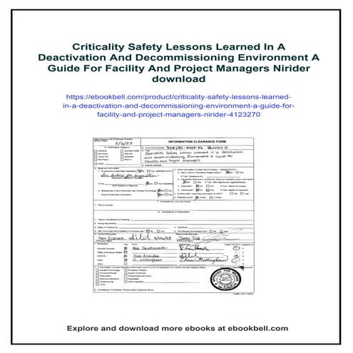 Criticality Safety Lessons Learned In A Deactivation And ...