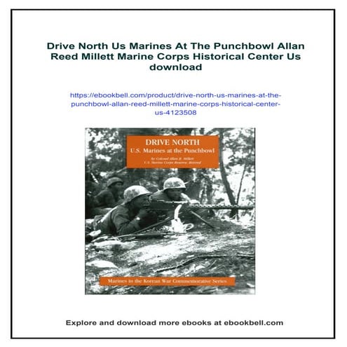 Drive North Us Marines At The Punchbowl Allan Reed Millett Marine Corps ...