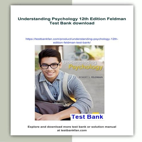 Understanding Psychology 12th Edition Feldman Test Bank | PDF
