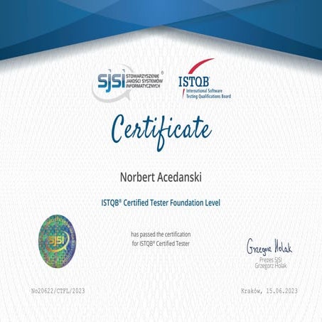 ISTQB Certified Tester Foundation Level | PDF | Standardized Testing ...