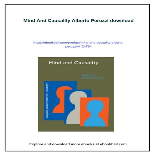 Download full ebook of Mind And Causality Alberto Peruzzi instant download pdf | PDF