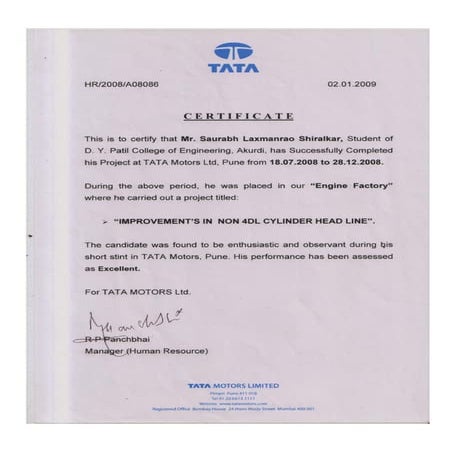 TATA MOTORS 09 | PDF