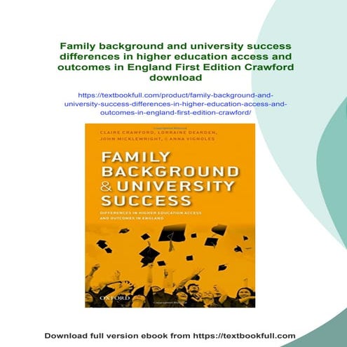 Family background and university success differences in higher ...