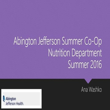 summer co-op powerpoint | PPTX