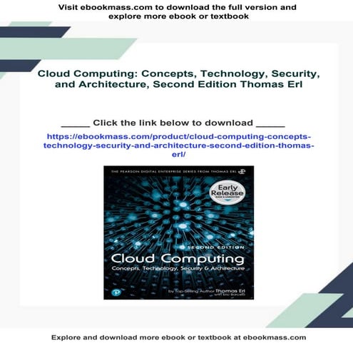 Cloud Computing: Concepts, Technology, Security, and Architecture, Second Edition Thomas Erl | PDF
