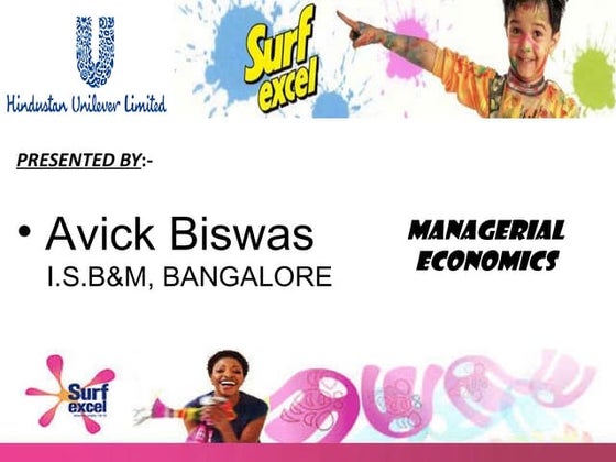 Surf Excel | PPT | Business | Business and Finance