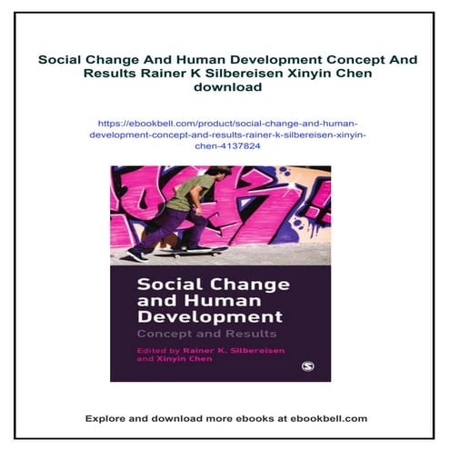 Social Change And Human Development Concept And Results Rainer K ...