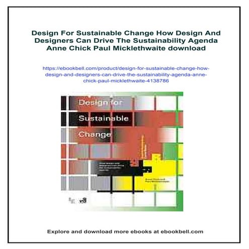 Design For Sustainable Change How Design And Designers Can Drive The ...