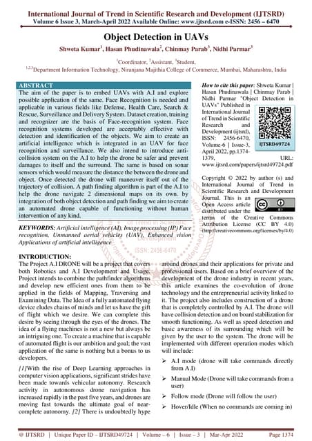 Object Detection In Uavs Pdf