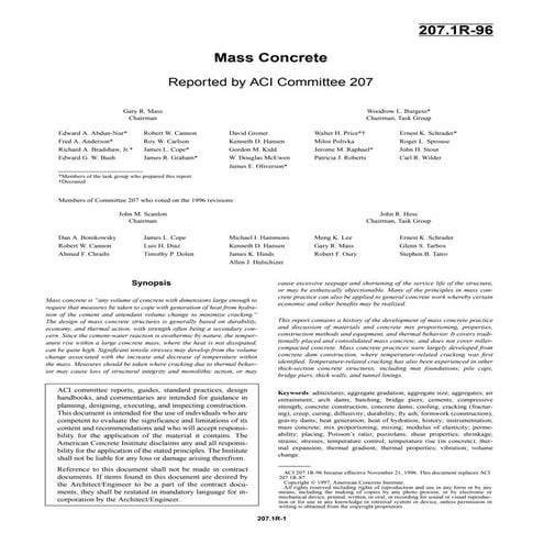 207.1 r 96 - mass concrete | PDF