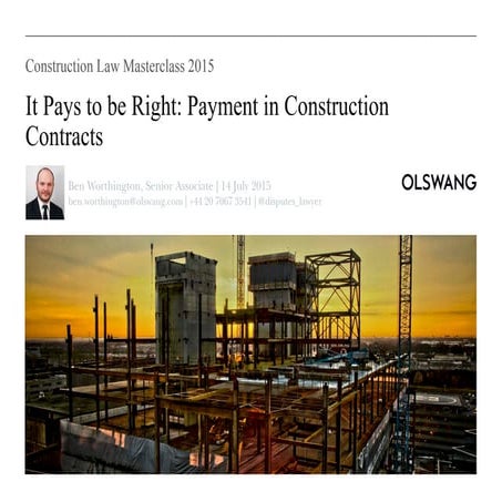 Managing the Risks of Delay in Construction Projects | PDF