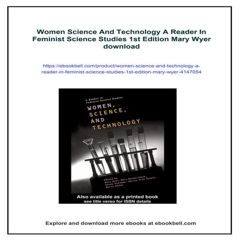Women Science And Technology A Reader In Feminist Science Studies 1st ...