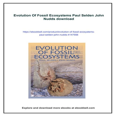 Evolution Of Fossil Ecosystems Paul Selden John Nudds | PDF
