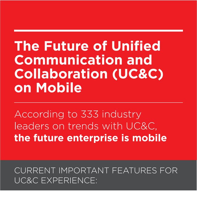 O futuro da comunicação e colaboração unificadas (UC & C) em ...
