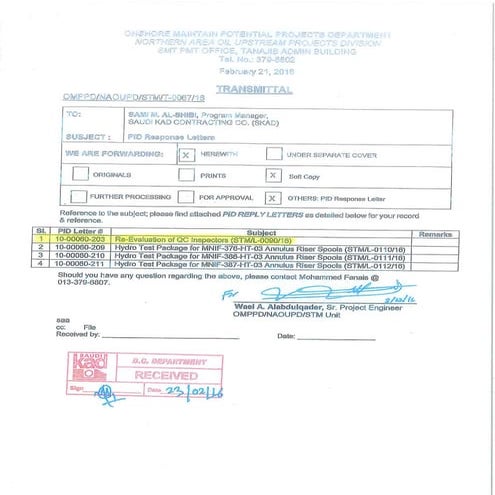 OMPPD-Saudi kad status 1 | PDF