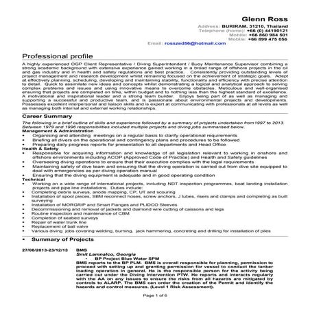 Glenn Ross CV .doc 1 | DOC