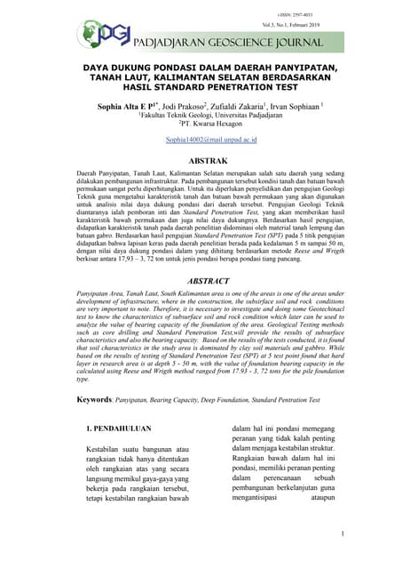 Pondasi cerucuk | PDF