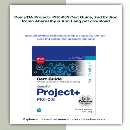 CompTIA Project+ PK0-005 Cert Guide, 2nd Edition Robin Abernathy & Ann ...