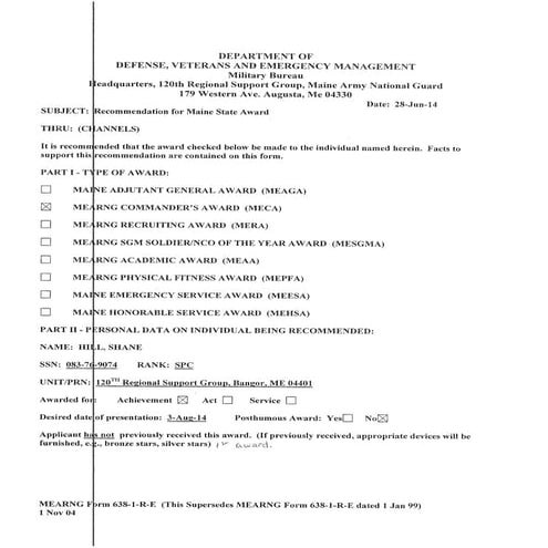 NCOER 3 | PDF