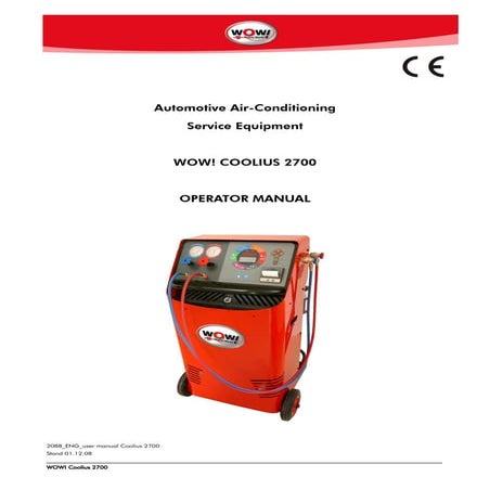 Automotive Air-Conditioning Service Equipment | PDF