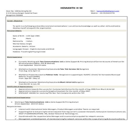 Resume-HEMANTH_H_M | PDF