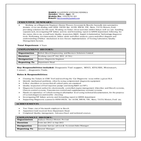 Automotive _ Resume | DOCX
