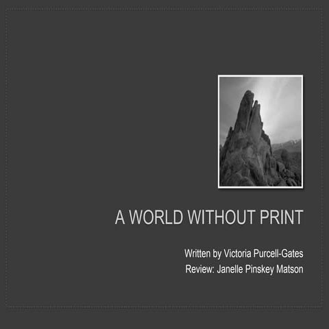 World Without Print | PPTX