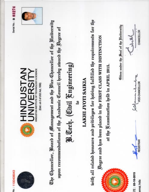 BTech Marksheets | PDF