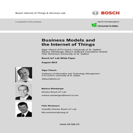 business model and internet of things | PDF