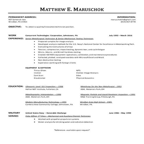 Matt's Resume | DOCX