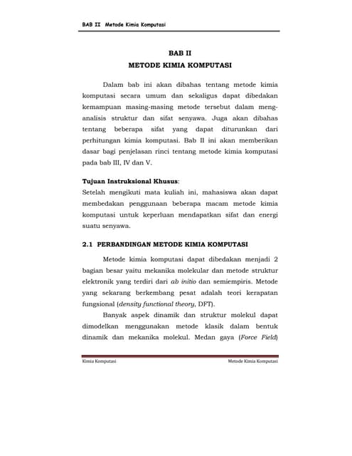 Kimia Komputasi | PPT