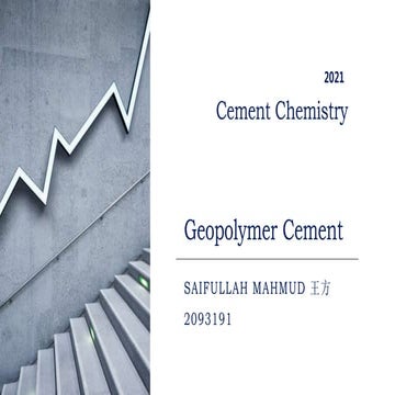 Geopolymer Cement | PPTX