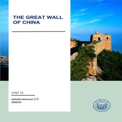 the great wall of china | PDF