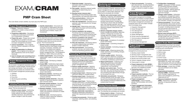 PMBOK® Guide Processes Flow – 6th Edition | PDF