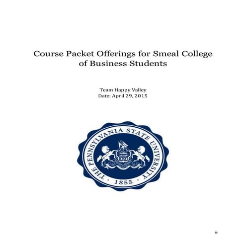 Exhibiting the Benefits of Student Course Packets | DOCX | College ...