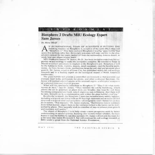Biosphere 2--Ecology | PDF