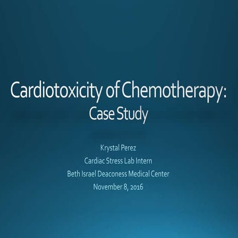 Cardiotoxicity of Chemotherapy | PPTX